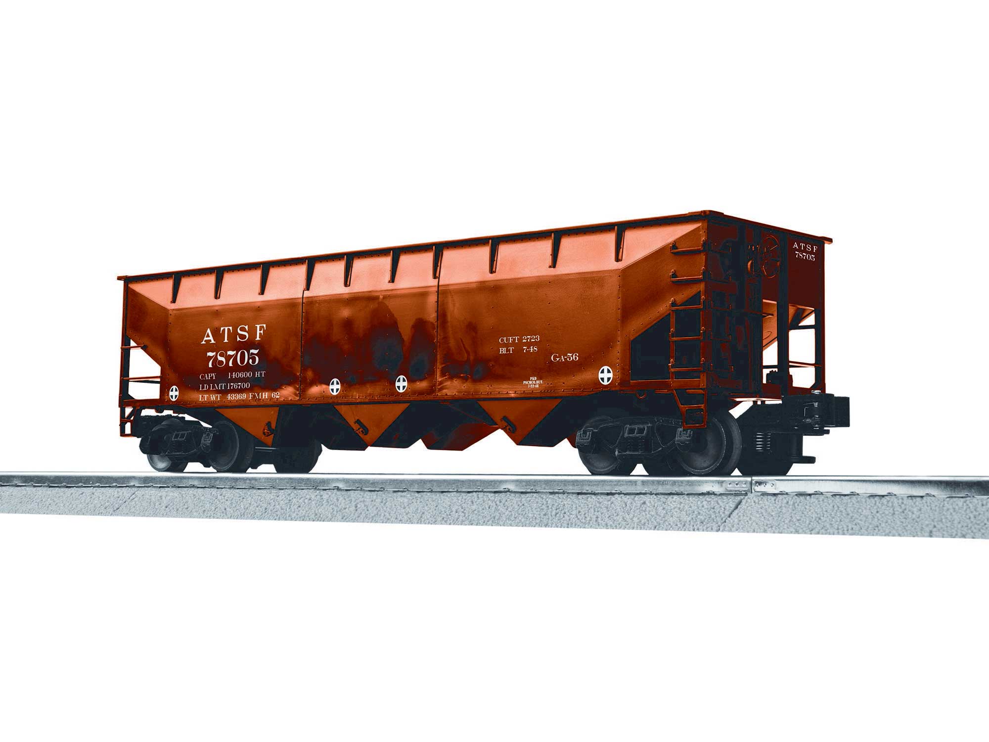 LionScale ATSF 3-Bay Offset Hopper 6-Pack